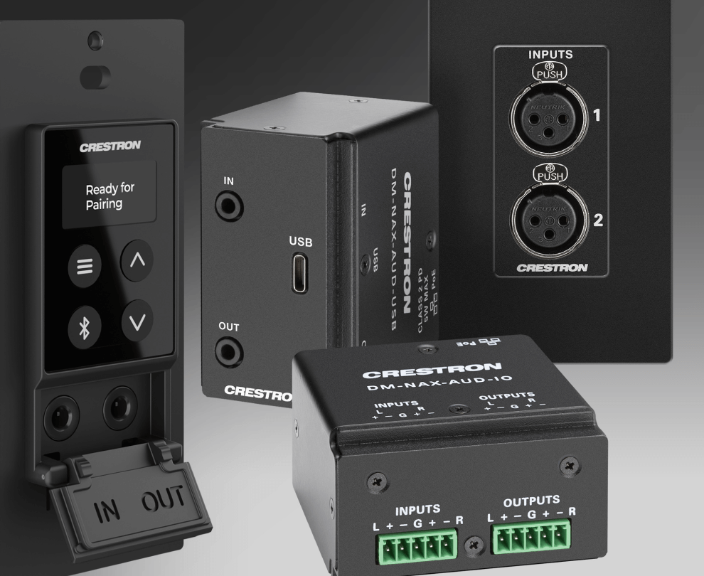 Four New Crestron DM NAX Audio Edge Devices for Residential Installs ...