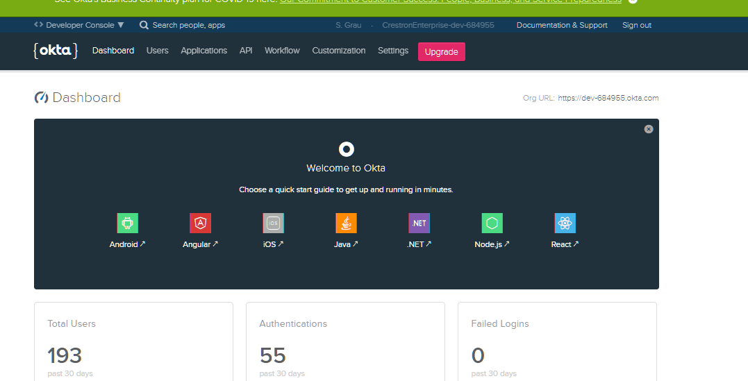 Crestron XiO Cloud® Platform: SSO OpenID Integration / Configuration